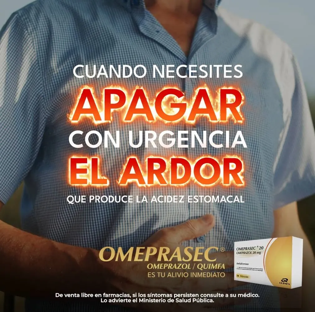 Quimfa Presenta Al Mercado Paraguayo Omeprasec 20 Eficaz Para Aliviar La Acidez Estomacal